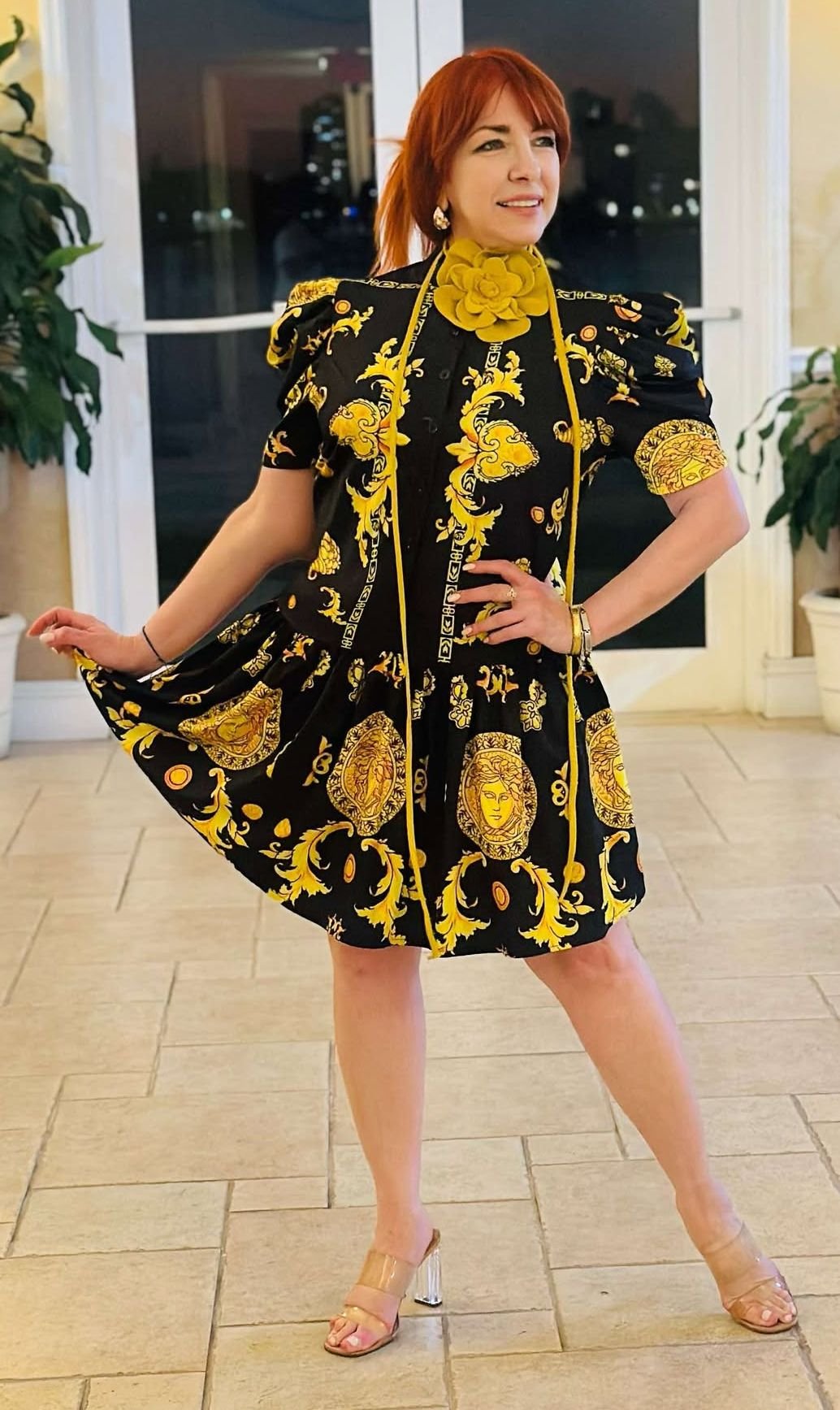 Vestido Elastizado de Seda y Poliéster – Elegancia y Exclusividad en ...